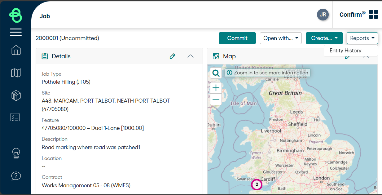 Launch Entity Reports